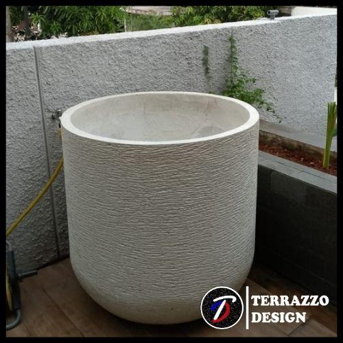 Jual Pot jumbo tanaman besar outdoor/indoor batu marmer terazo - Kota ...
