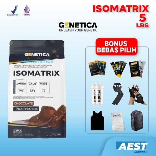 Promo Genetica Isomatrix 5 lbs Susu Whey Protein Iso Matrix - Chocolate ...