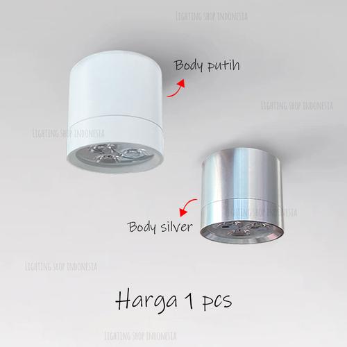 Jual F308 Lampu downlight plafon outbow bulat led 3w - Body putih ...