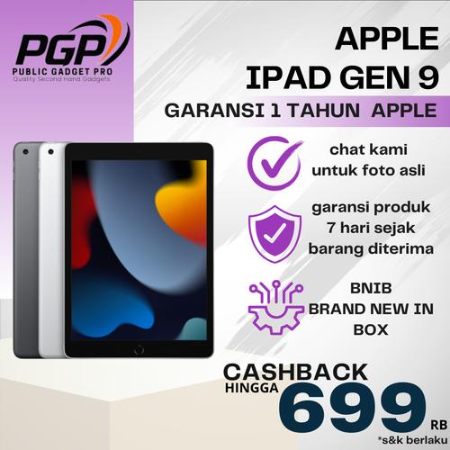 Jual Apple iPad 9 2021 10.2 inch Wifi Only 64GB 256GB | Gen 9th - New ...