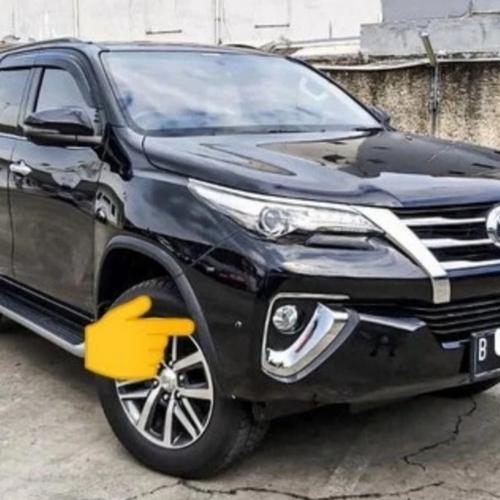 Jual Bodykit spoiler fender/moulding extension bumper depan fortuner ...