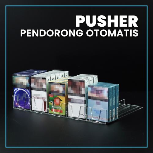 Jual Rak Pusher DIsplay Acrylic / Rak Akrilik Dengan Pendorong - Ukuran ...