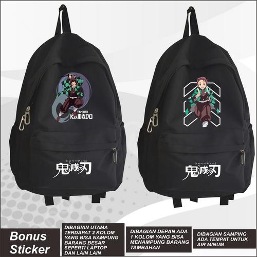 Jual Tas Sekolah Ransel Anime Tanjiro Kamado Demon Slayer Kimetsu No ...