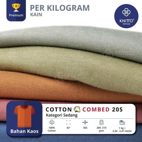 Jual KAIN COTTON COMBED 20S KATEGORI WARNA SEDANG ( BAHAN KAOS ...