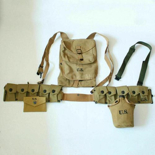 Jual WWII WW2 US ARMY Field First Aid Pouch 1928 Haversack Canteen Bar ...
