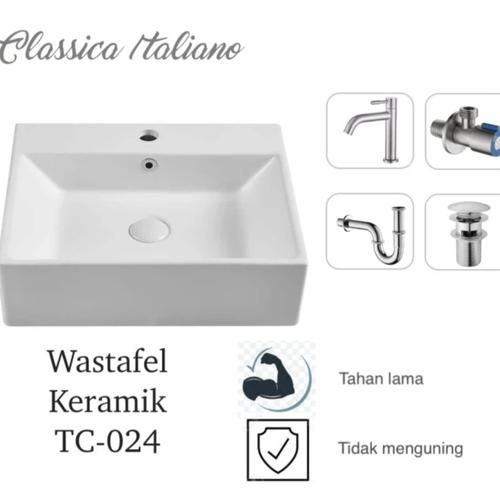 Jual wastafel classica Italiano lengkap tinggal pasang model gantung ...