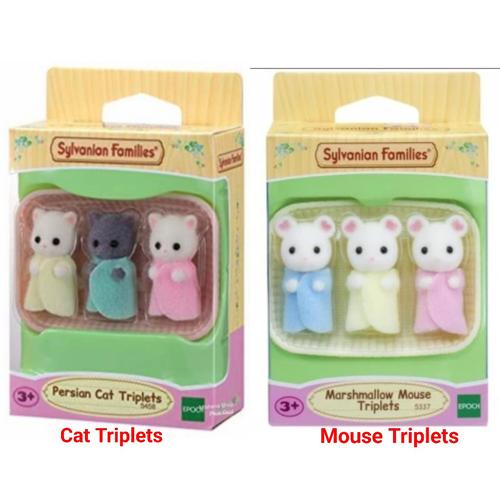 Jual Boneka Sylvanian Families Persian Cat Kucing Triplets 3 Figure ...