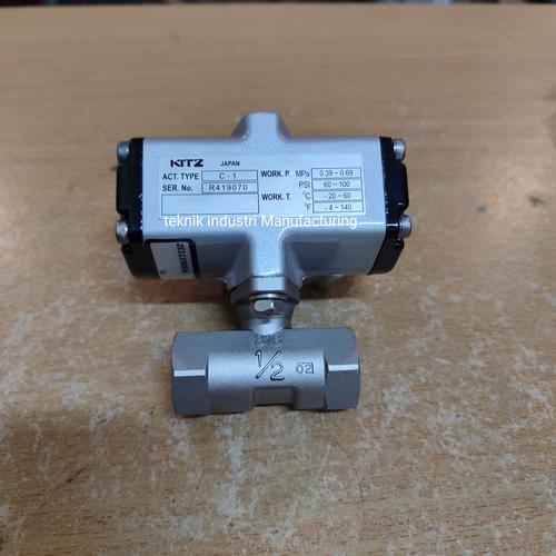 Jual Ball Valve Kitz + Pneumatic Actuator 1/2" Inch stainless ss316 C-UTE - Jakarta Barat ...