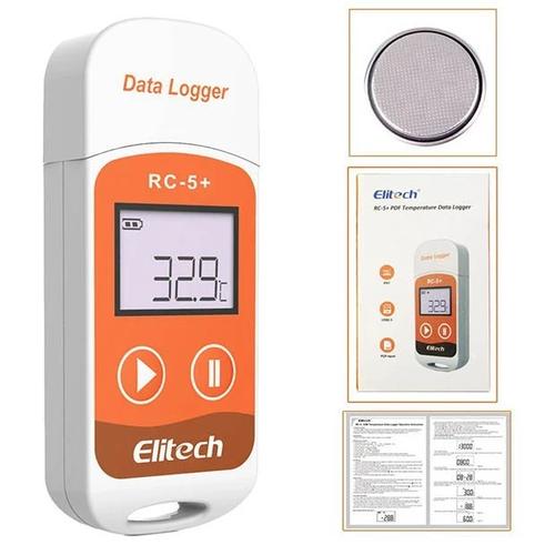 Jual Thermometer Data Logger Elitech RC5+ PDF Temperature RC-5+ RC5 ...