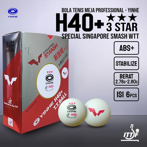 Jual Bola Pingpong Bola Tenis Meja Yinhe H40+ WTT 2024 3 Star ITTF Isi 6 - Jakarta Pusat - Arora ...