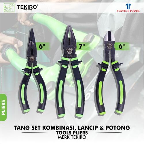 Jual Tang Set Kombinasi 7" Lancip 6" Potong 6" Merk Tekiro Original ...