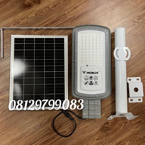 Jual lampu vacokux led solar sel panel surya 300w 500w jalan pju street light outdoor matahari ...