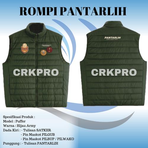 Jual ROMPI PANTARLIH Model Puffer PILKADA 2024 HIJAU TENTARA ARMY GREEN ...