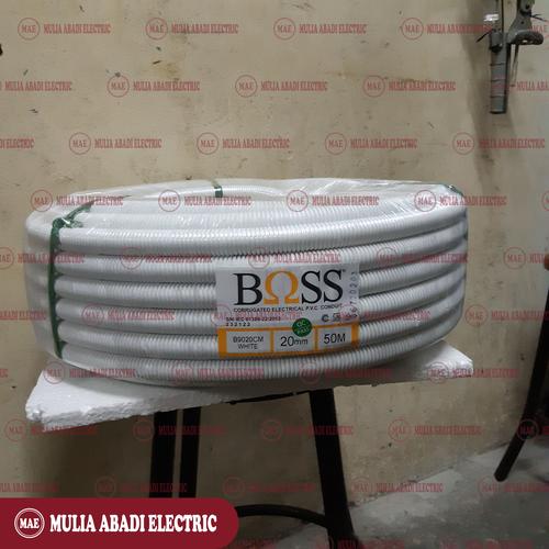 Jual Selang Flexible Conduit PVC Boss 20mm Hitam Putih - Hitam ...
