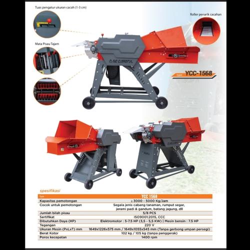 Jual Mesin pencacah rumput . Chaff chat cutter 5000 kg /jam . Pertanian ...