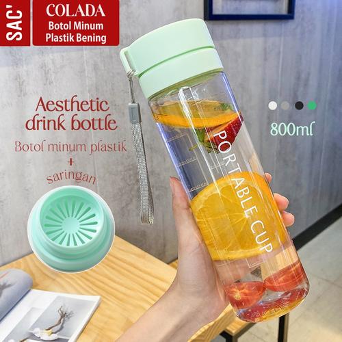 Jual COLADA Botol Air Minum Plastik Bening Estetik Aesthetic Tumbler ...