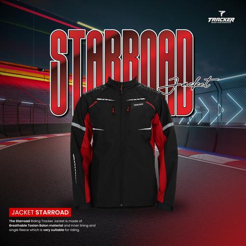 Jual Jaket Riding Pria Tracker Series Starroad - Hitam, M - Kab ...