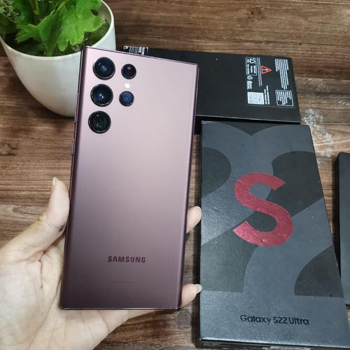 Jual Samsung s22 ultra 256 gb burgundy red mulus fullset garansi resmi ...
