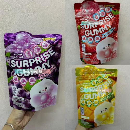 Jual LIANGGUI SUPRISE GUMMY GRAPE / STRAWBERRY / MANGO - JELLY ...