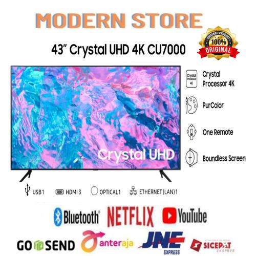 Jual SAMSUNG 43CU7000 SMART LED TV 43 inch Crystal UHD 4K - UA43CU7000K ...