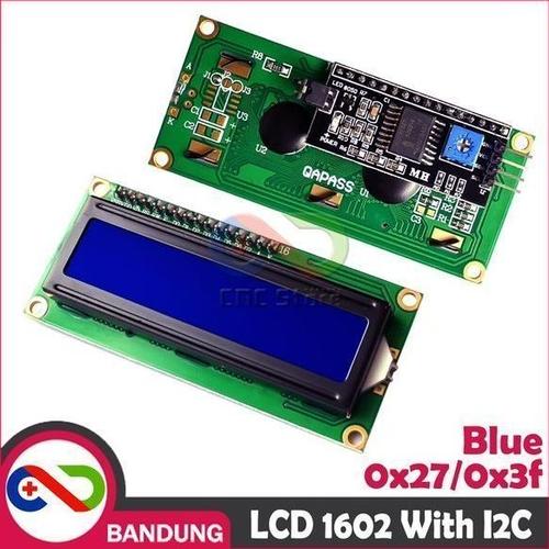 Jual CNC - LCD 1602 16X2 CHARACTER BLUE BACKLIGHT WITH I2C SERIAL ...