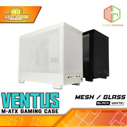 Jual CASING CUBE GAMING VENTUS Glass/Mesh - Mid Tower mATX Case - Mesh, Putih - Kota Denpasar ...