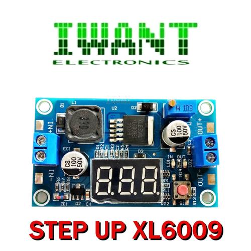 Jual XL6009 DC DC STEP UP BOOST CONVERTER BUILT IN LED VOLTMETER 4A 10W INPUT 4.5-32.0VDC OUTPUT ...