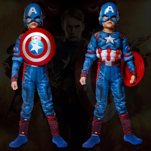 Promo Kostum Otot Captain America Anak Busa Superhero Cosplay Ultah ...