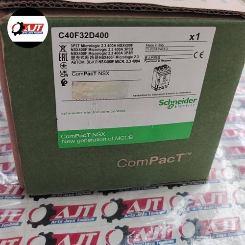 Jual MCCB 3P3T MICROLOGIC NSX400F 400A SCHNEIDER C40F32D400 - Kab ...