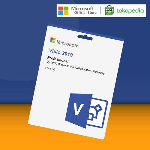 Jual Microsoft Visio Pro 2019 32/64 Bit Full Retail Version - POSA CARD ...