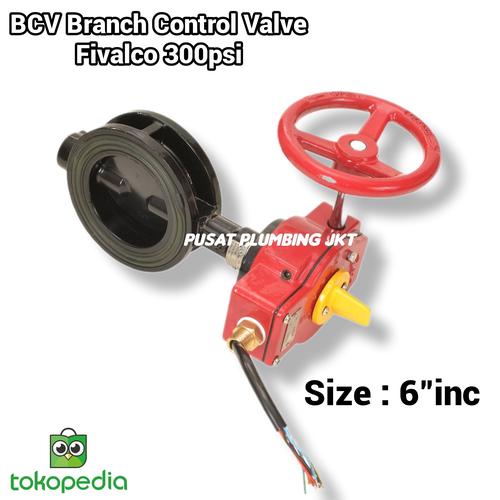Jual BCV Branch Control Valve Fivalco 6" inch 300psi Wafer/ Butterfly ...