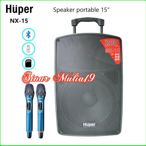 Jual Speaker Portable Aktif 15 Inch Bluetooth HUPER NX15 Original [ New ...