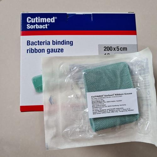 Jual Cutimed Sorbact Ribbon Gauze 5x200cm / Cutimed Sorbact Ribbon ...