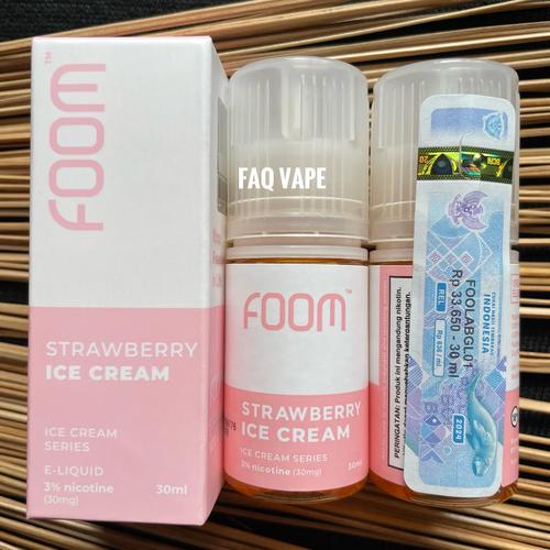 Jual Foom Strawberry Ice Cream 30ml - Salt Nic Liquid Vape By Foom .FAQ ...