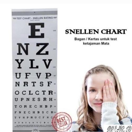 Jual LYNCARE SNELLEN CHART / BAGAN TEST KETAJAMAN MATA / KERTAS TES ...
