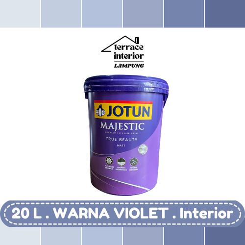 Jual Cat Tembok Majestic True Beauty Matt Jotun Warna Violet 20 L ...