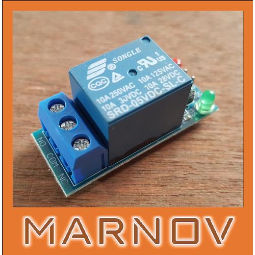 Jual Relay 1 Channel 5V Volt DC SPDT 250VAC / 30VDC 10A Arduino modul ...
