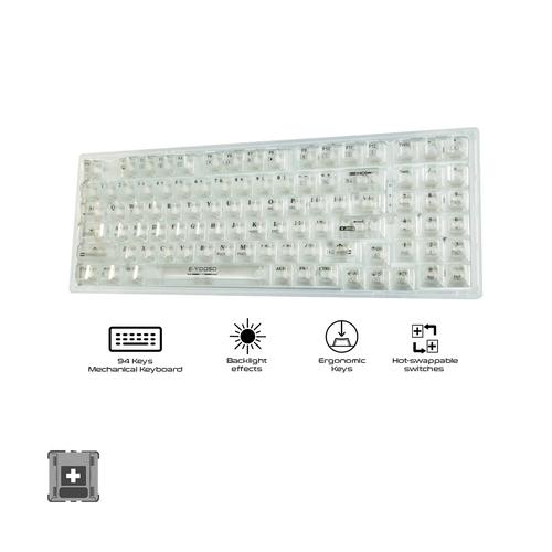Promo E-YOOSO Z-94 Mechanical Keyboard 94Key, Linear White Switch ...