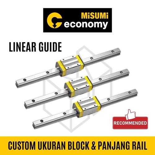 Jual Linear Guide Standard (Custom Ukuran Block & Rail) - C-HLG15-220 ...