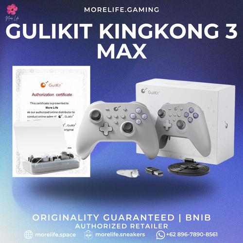 Promo GuliKit KK3 KingKong 3 MAX Controller RETRO BLACK WHITE NS39 - White, GARANSI 1 TAHUN ...