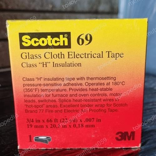 Jual 3M Scotch 69 Glass Cloth Electrical Tape - Jakarta Pusat ...