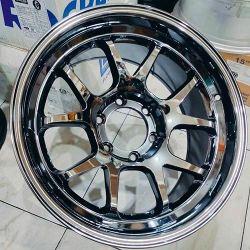 Jual velg pajero black chrome ring 18 lebar 9 et0 velg mobil fortuner ...