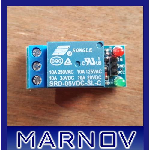 Jual Relay 1 Channel 5V Volt DC SPDT 250VAC / 30VDC 10A Arduino modul ...