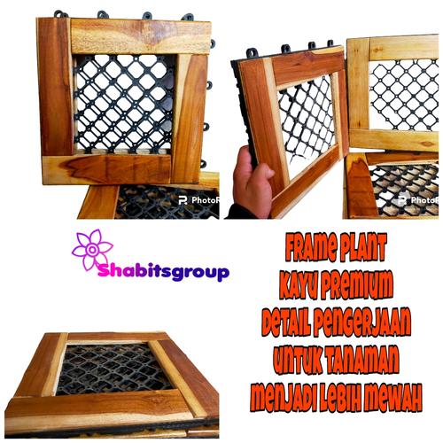Jual farme kayu ukuran 30x30 finishing cat kayu jati dan furnish frame ...