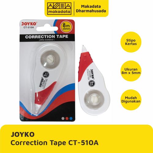 Jual CORRECTION TAPE | STIPO KERTAS JOYKO CT-510A 8 METER (1 PCS ...