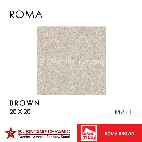 Jual Asia Tile Roma Series 25x25 keramil lantai kamar mandi - Brown ...
