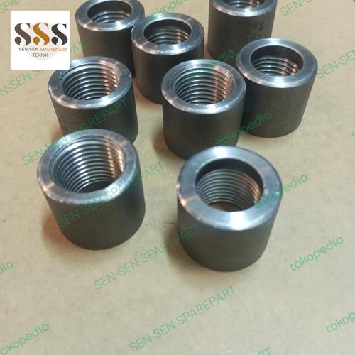 Jual Half Coupling 1/4" inch #3000 Drat NPT Besi / Class 3000 - Jakarta ...