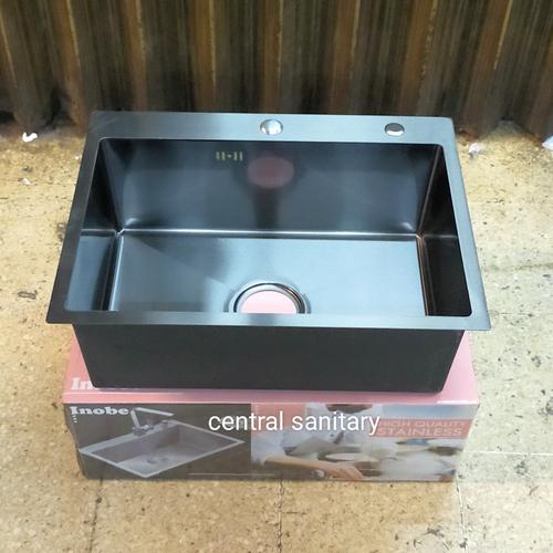 Jual kitchen sink inobe 6045 hitam bak cuci piring kotak minimalis ...