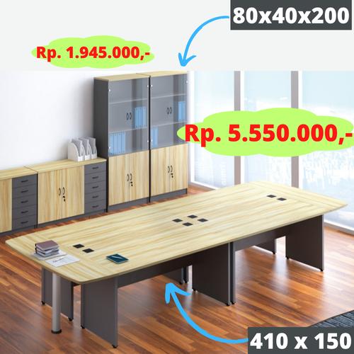 Jual Meja Meeting Rapat Conference Table Meja Konferensi 410 x 150 ...