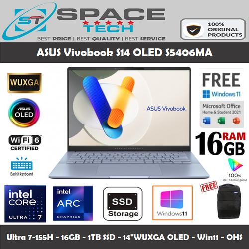 Promo ASUS Vivobook S 14 OLED S5406MA Ultra 7-155H 16GB 1TB SSD 14 ...